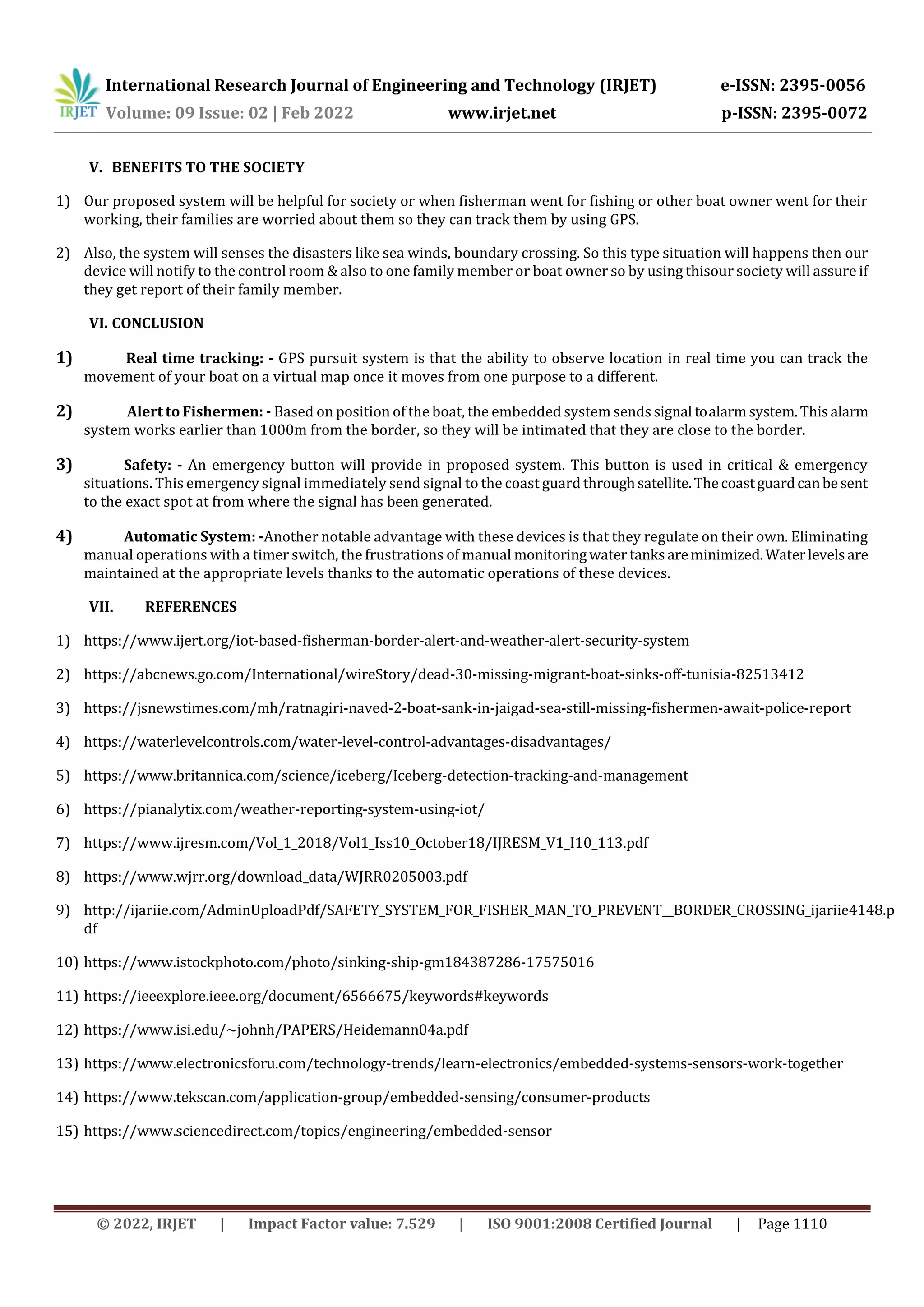 The Role of Embedded System in Boat Security and Tracking | PDF
