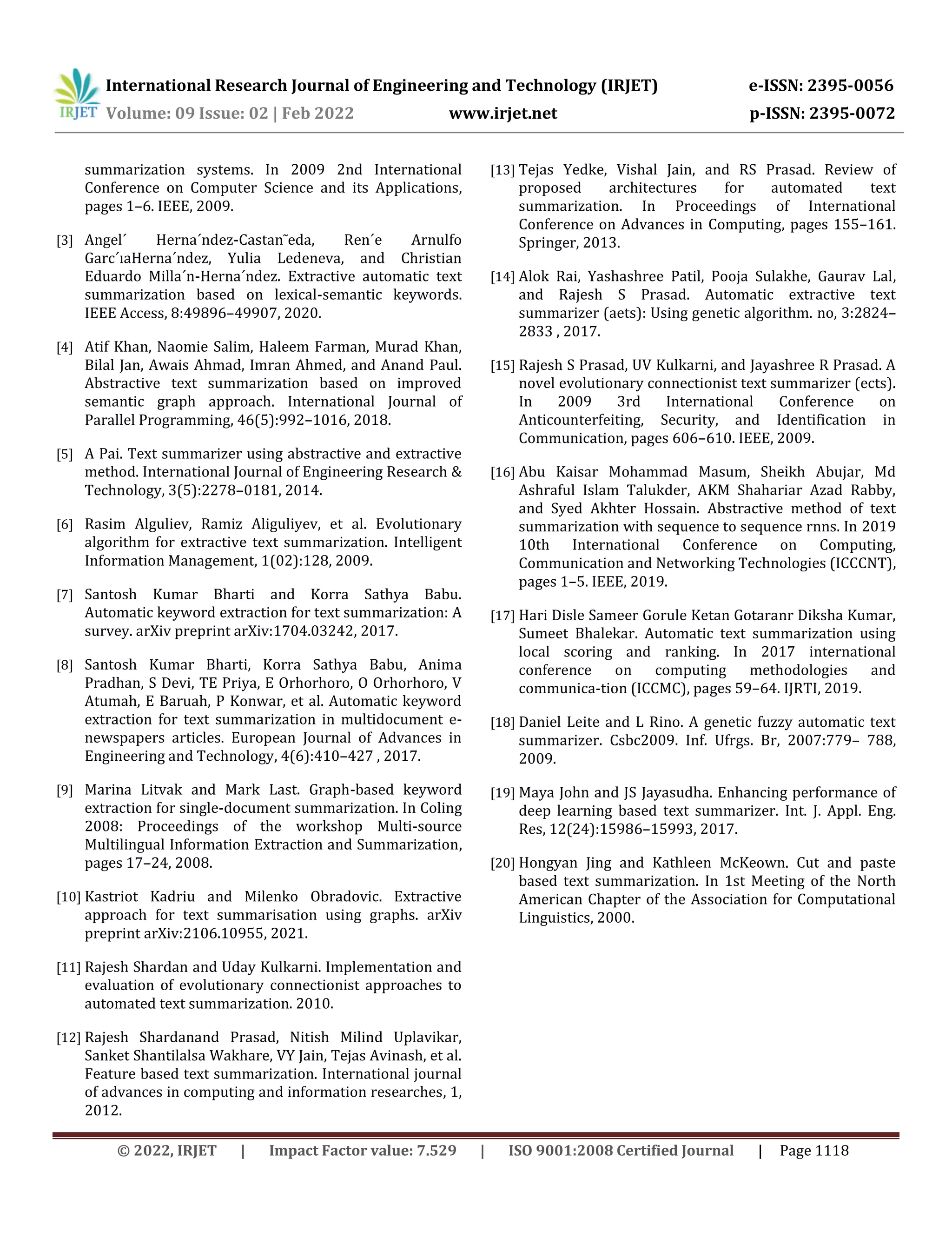 Automatic Text Summarization A Critical Review Pdf