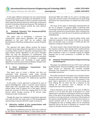 Automatic Text Summarization: A Critical Review | PDF