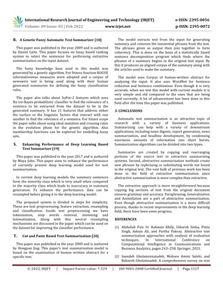 Automatic Text Summarization: A Critical Review | PDF