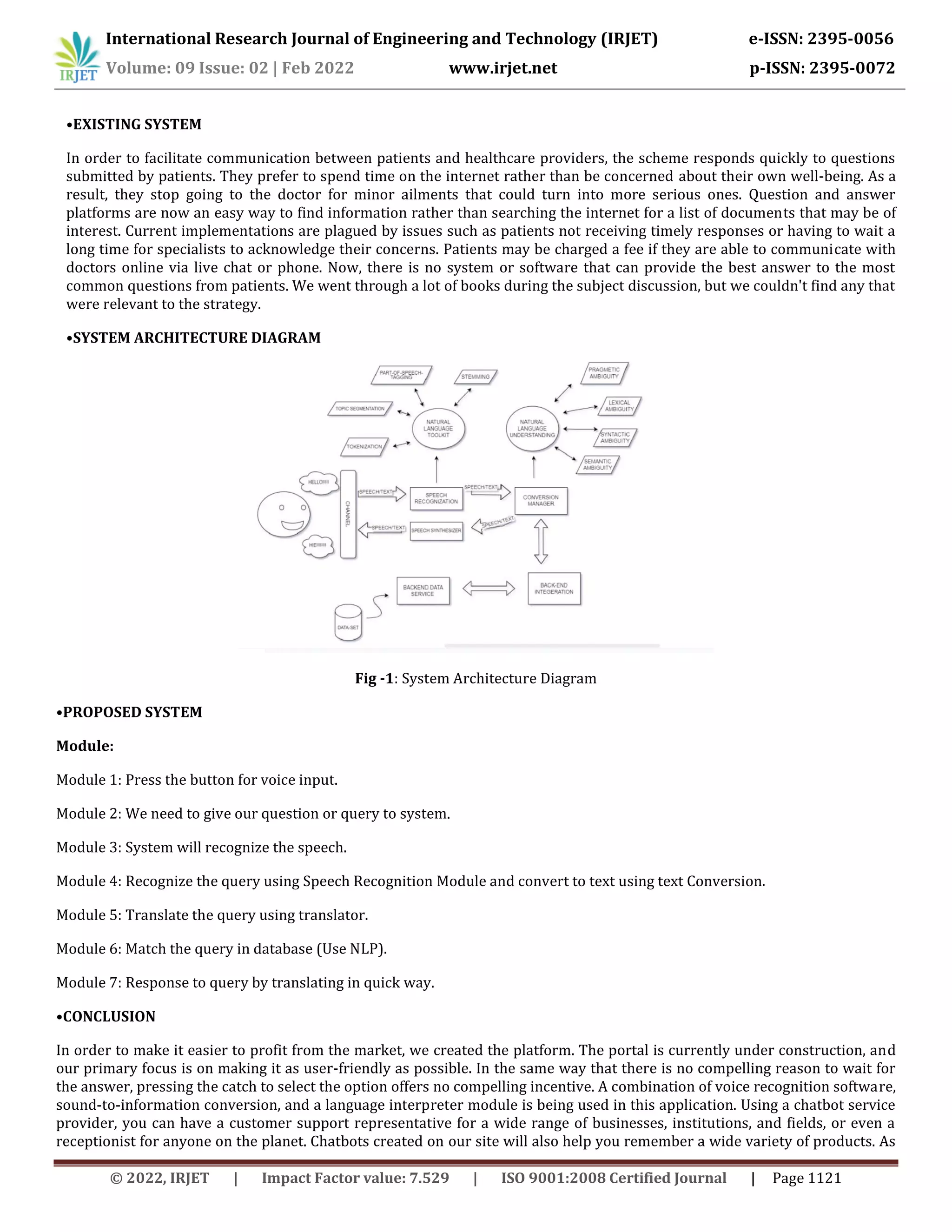 HealthCare ChatBot Using Machine Learning | PDF