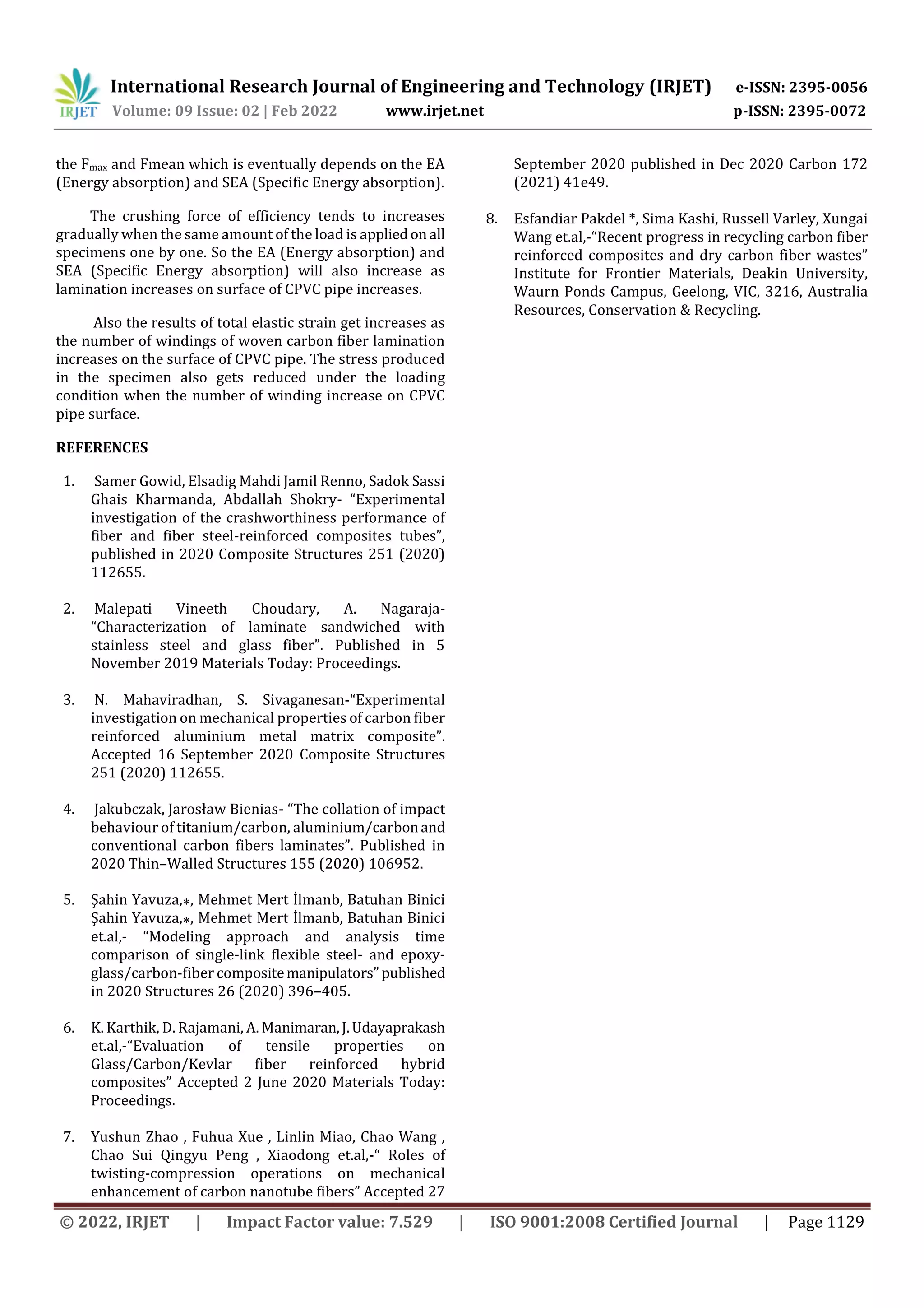 Experimental investigation of the crashworthiness performance of ...