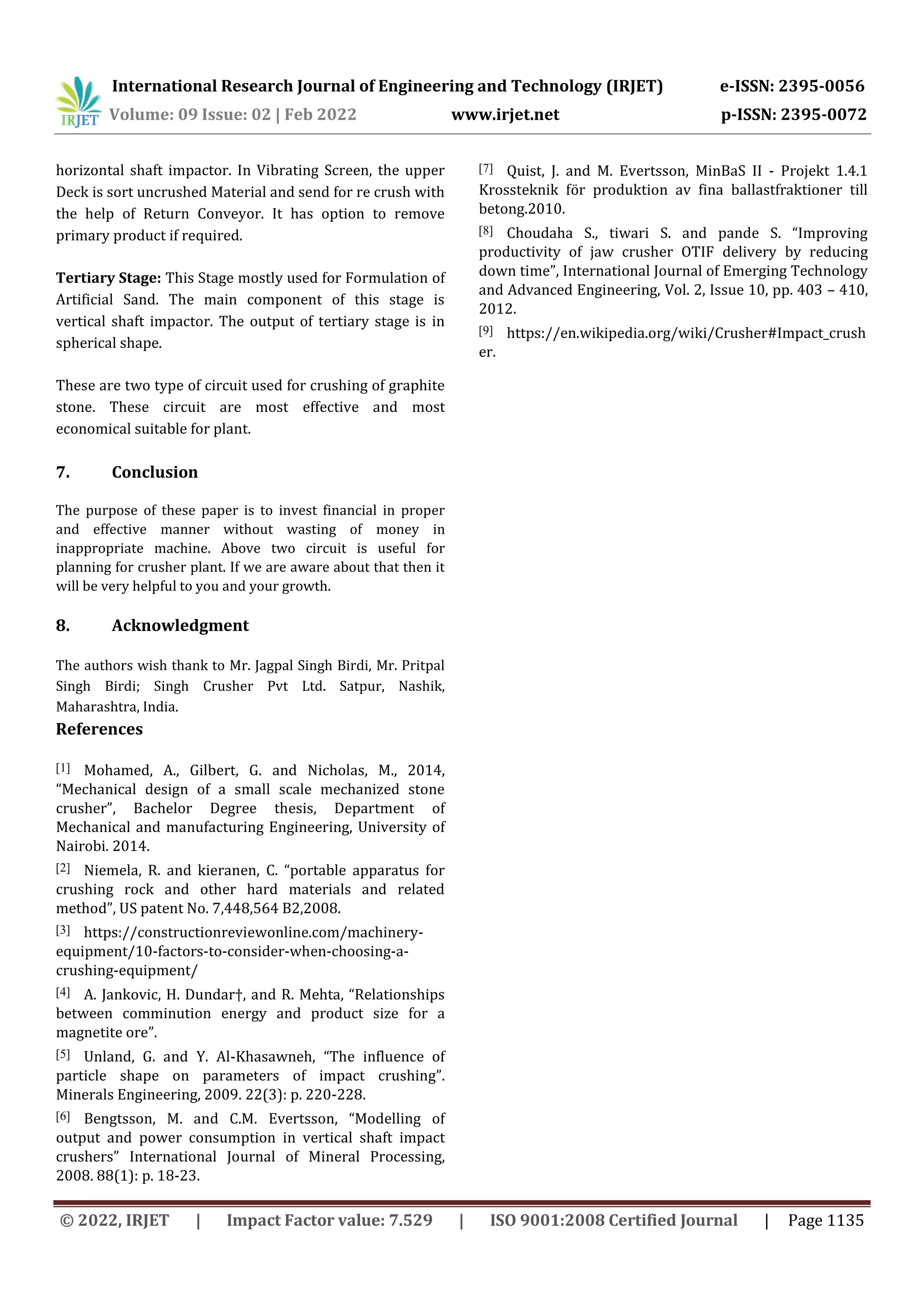 Influence of Crusher Machinery & It’s Working Principle | PDF