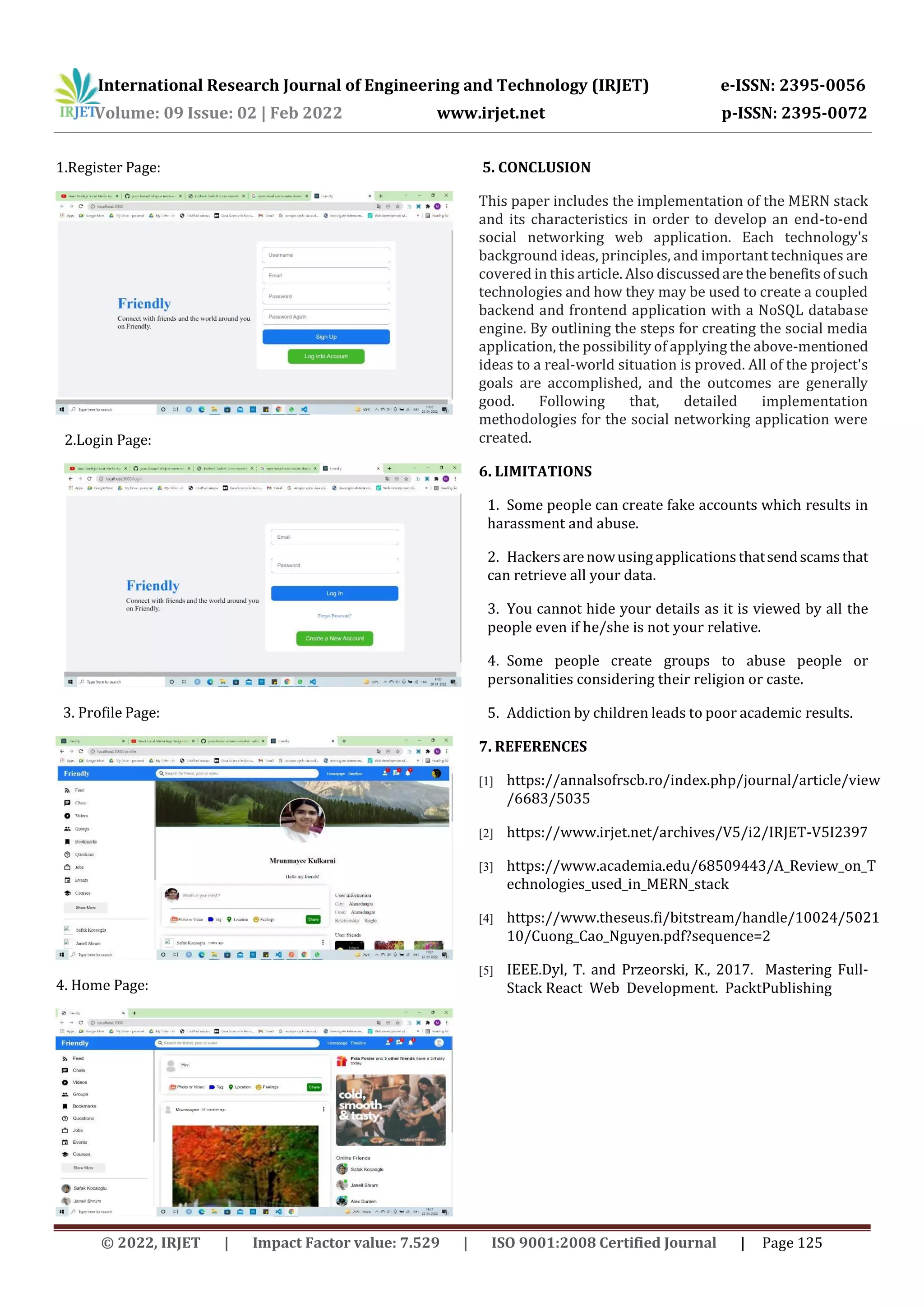 Social Media Web Application using MERN | PDF