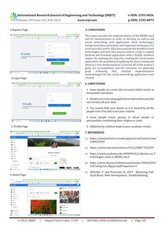 Social Media Web Application using MERN | PDF