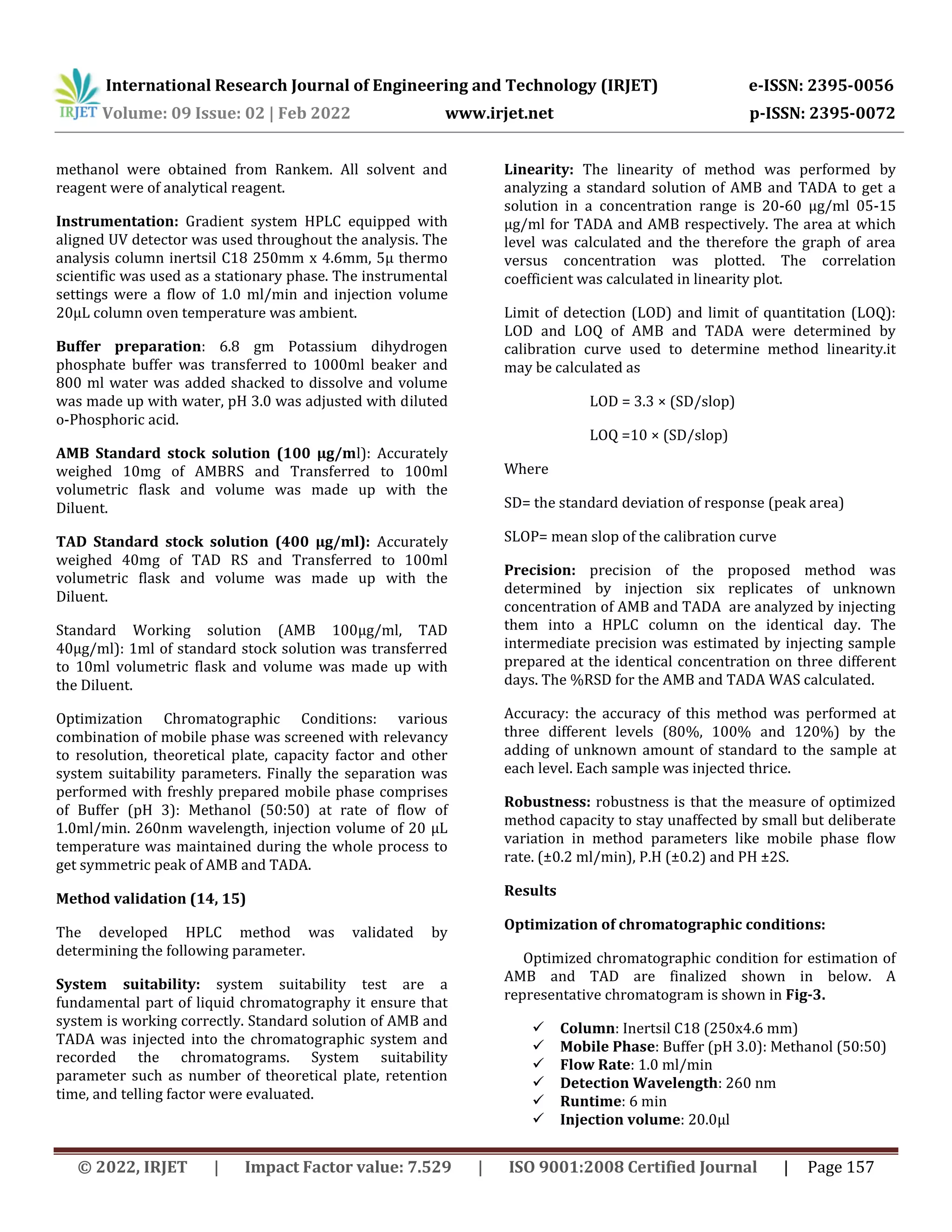 “analytical Method Development And Validation Of Simultaneous