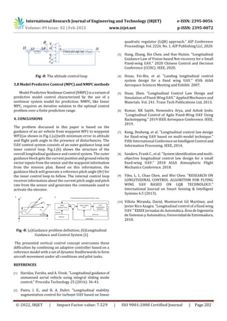 A Review on Longitudinal Control Law Design for a Small Fixed-Wing UAV | PDF