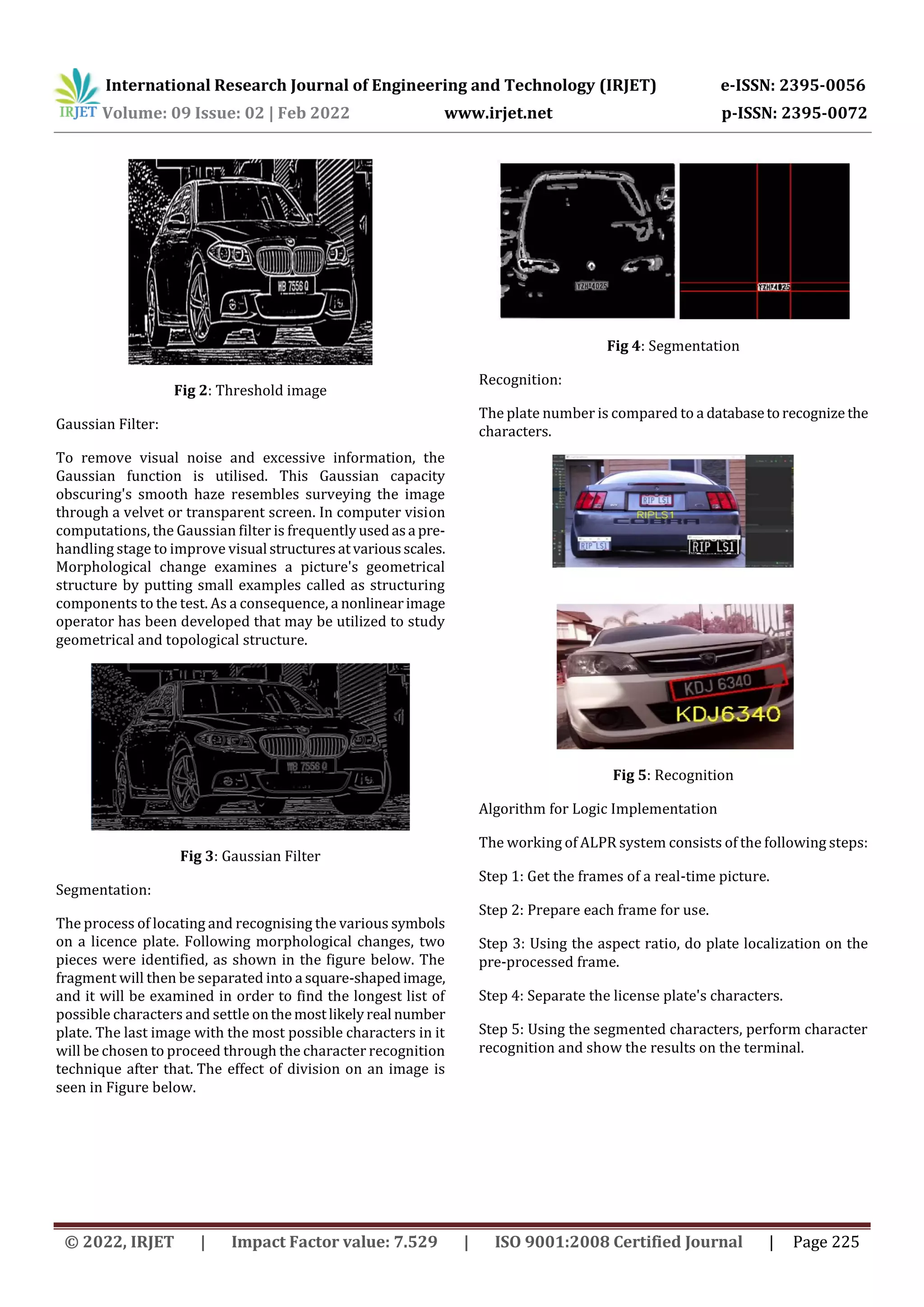 LICENSE PLATE RECOGNITION | PDF