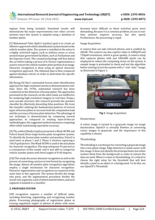 LICENSE PLATE RECOGNITION | PDF