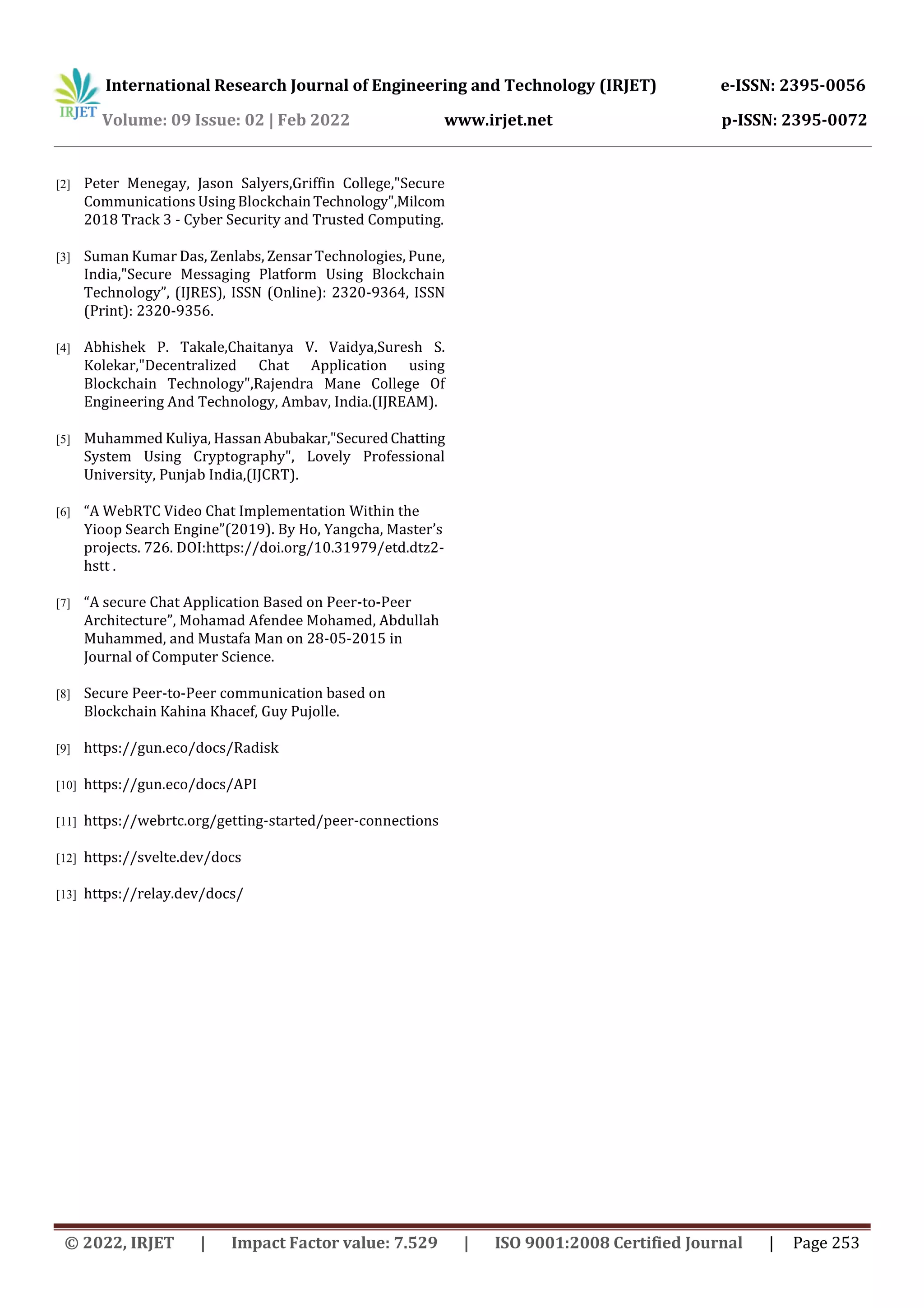 DECENTRALISED CHAT APPLICATION | PDF