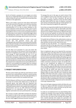 DECENTRALISED CHAT APPLICATION | PDF