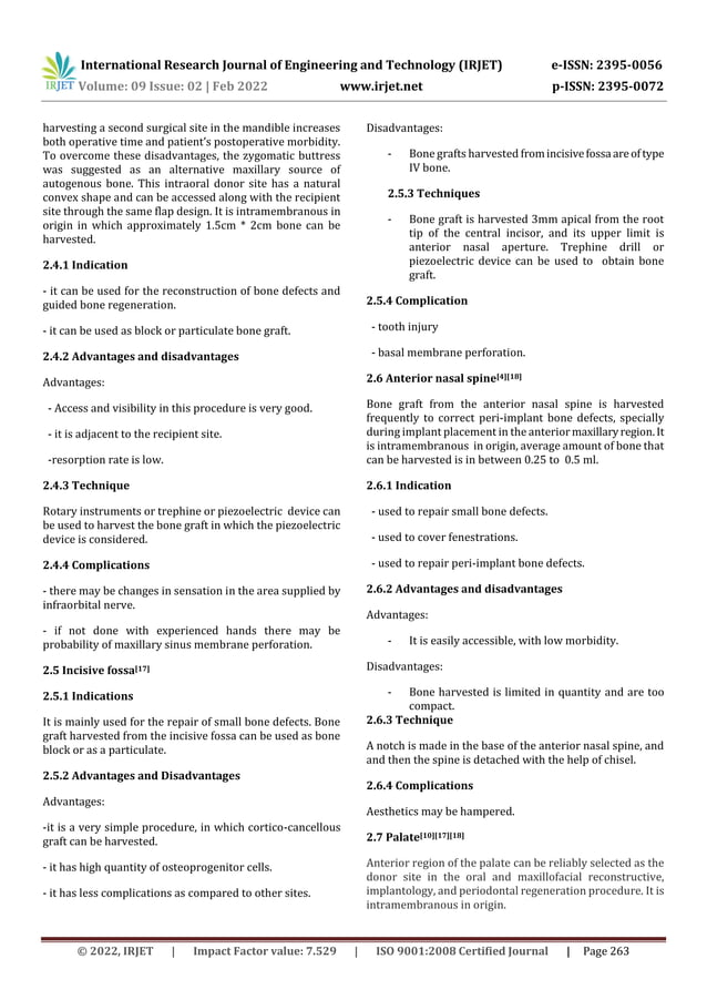 Possible Intra-Oral Autogenous Bone Graft Donor Sites: A Review Article ...