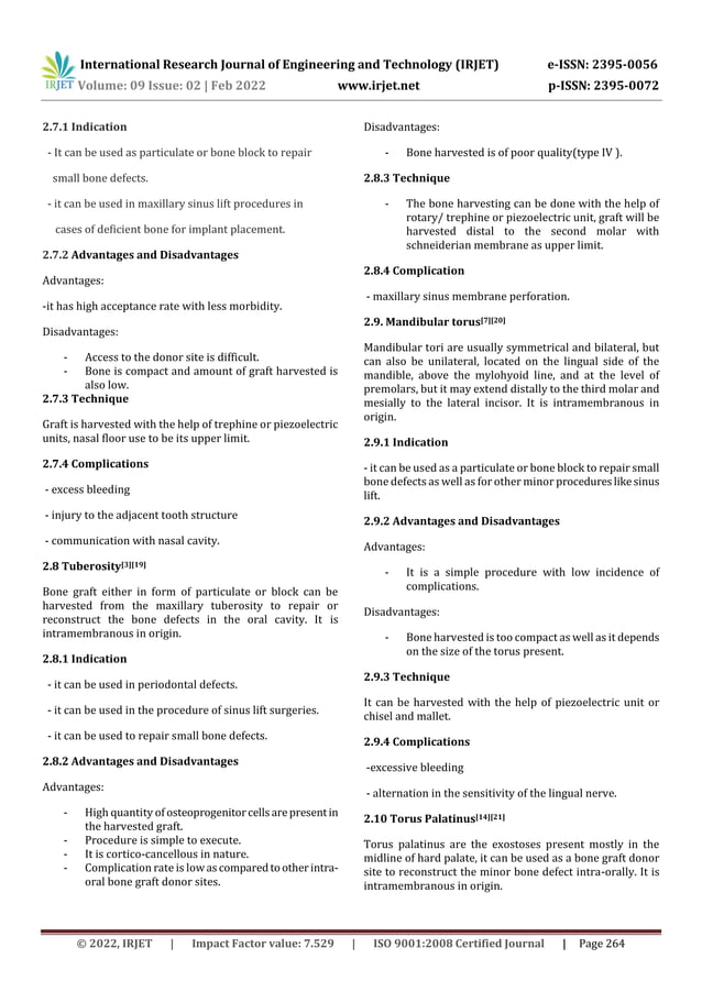 Possible Intra-Oral Autogenous Bone Graft Donor Sites: A Review Article ...