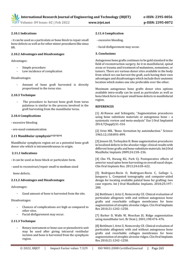Possible Intra-Oral Autogenous Bone Graft Donor Sites: A Review Article ...