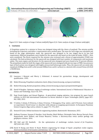 Analysis and Design of a Propulsion System for an Interplanetary ...