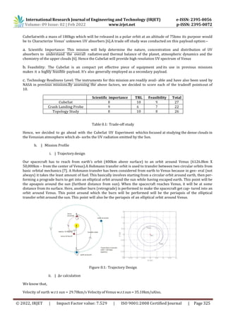 Analysis and Design of a Propulsion System for an Interplanetary ...