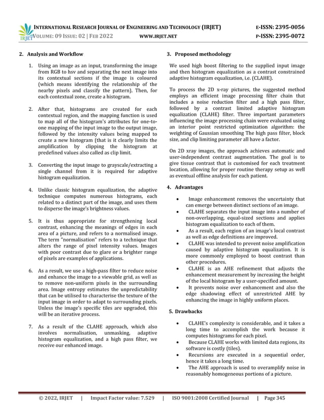 X-Ray Image Enhancement using CLAHE Method | PDF