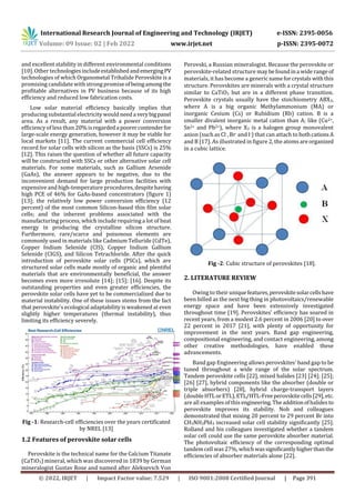 Thermal Stability Investigation and Improvement: A Gateway to High Efficiency Organometal ...