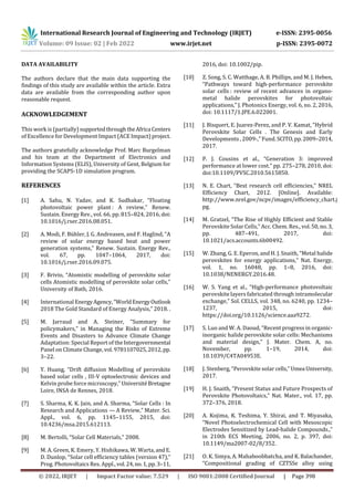 Thermal Stability Investigation and Improvement: A Gateway to High ...