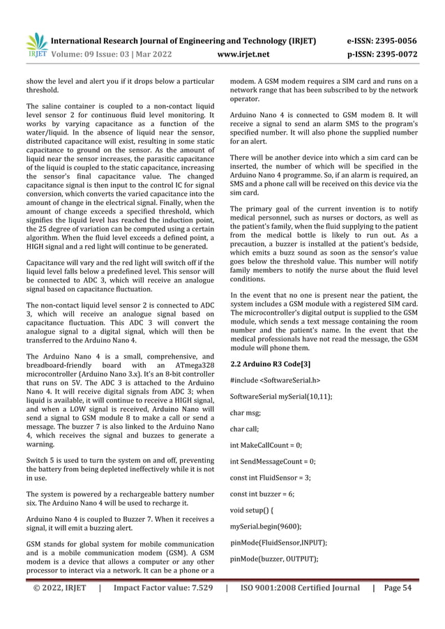 Bio-Medical Smart Saline Bottle | PDF | First Aid | Injuries