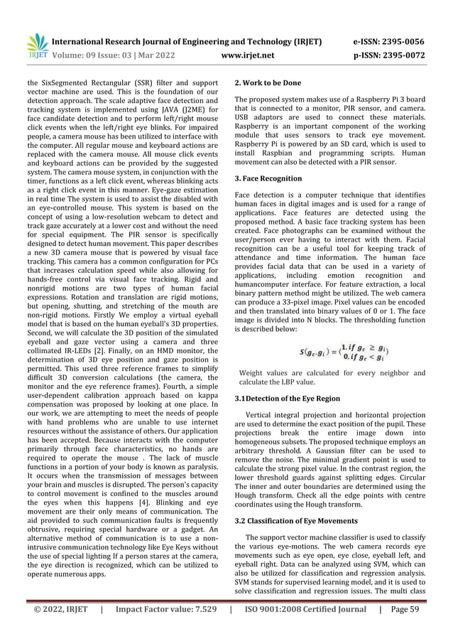 Cursor Movement with Eyeball | PDF