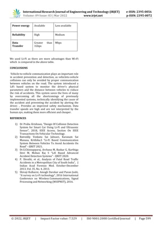 Collision Detection System For Smart Cars Pdf