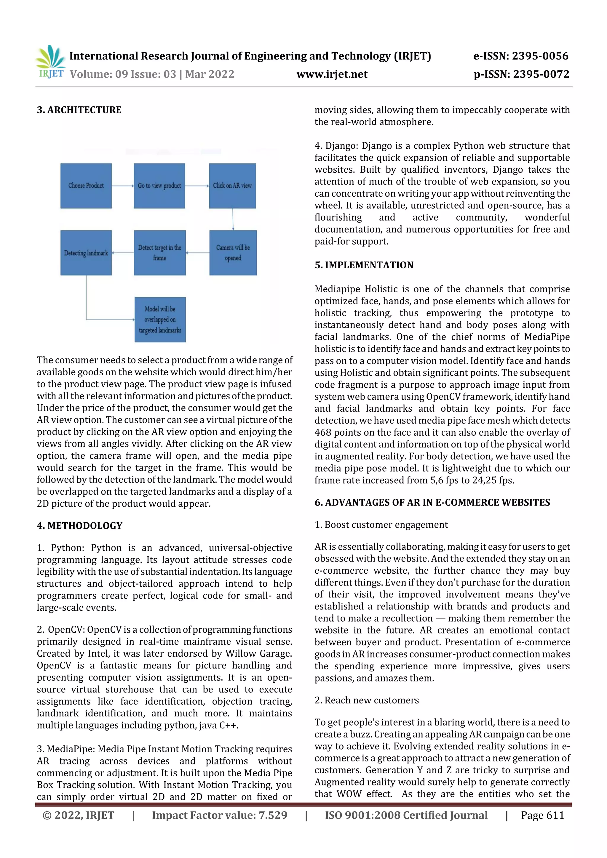 E-COMMERCE WEBSITE WITH AR-BASED TECHNOLOGY | PDF