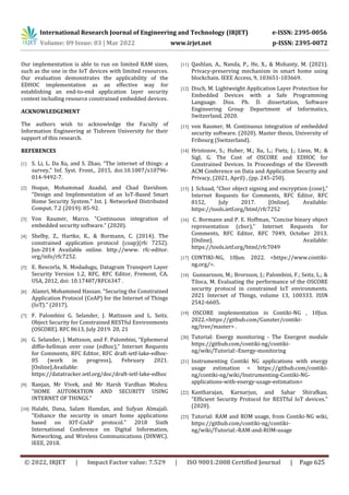 Application Layer Security for IoT: The Case Study of a Smart Home | PDF