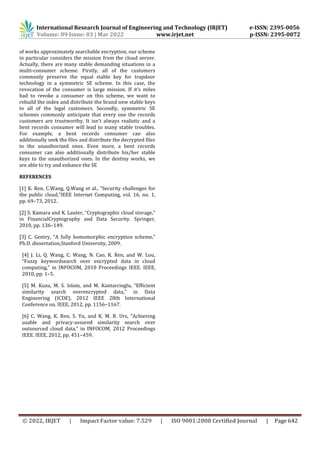 A Secure and Dynamic Multi Keyword Ranked Search over Encrypted Cloud Data | PDF