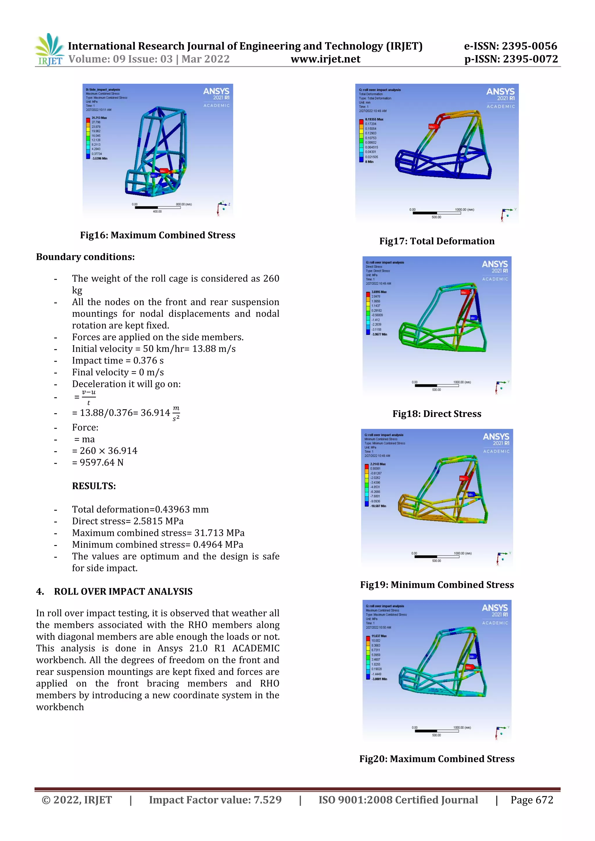 DESIGN, ANALYSIS AND MANUFACTURING OF SAE INDIA BAJA ATV ROLLCAGE | PDF