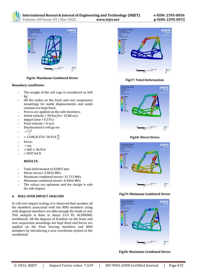 DESIGN, ANALYSIS AND MANUFACTURING OF SAE INDIA BAJA ATV ROLLCAGE | PDF
