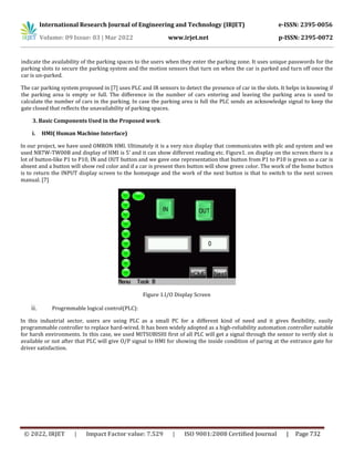 AN AUTOMATED CAR PARKING SYSTEM BY USING PROGAMMABLE LOGIC CONTROLLER ...