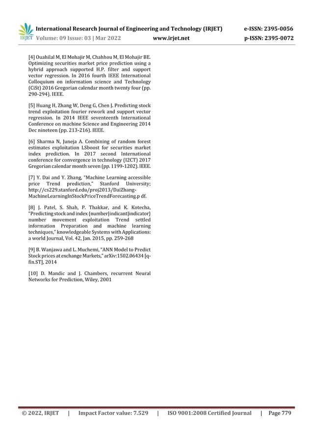 STOCK MARKET PREDICTION USING MACHINE LEARNING IN PYTHON | PDF