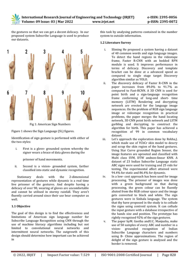 SIGN LANGUAGE RECOGNITION USING CNN | PDF