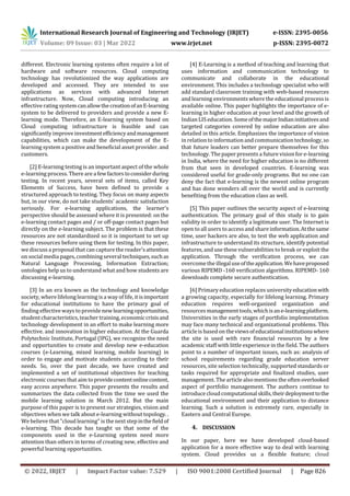 CLOUD BASED E-LEARNING PORTAL | PDF