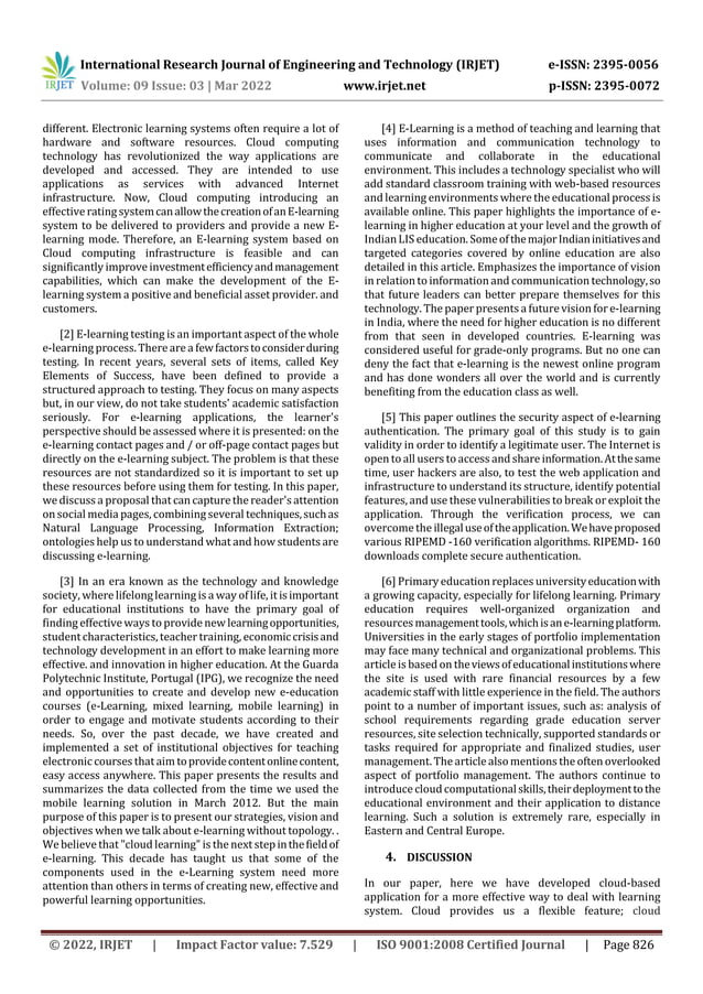 CLOUD BASED E-LEARNING PORTAL | PDF