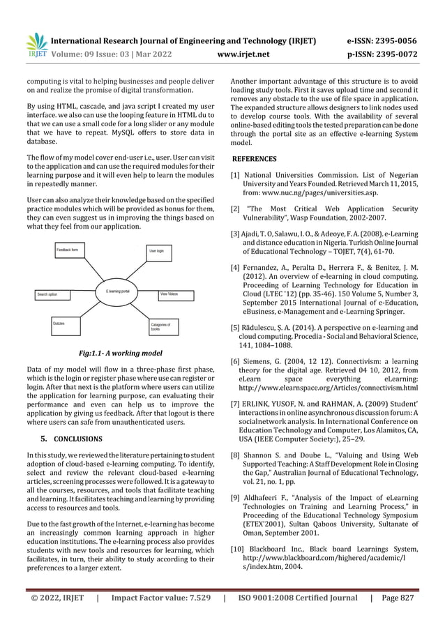 CLOUD BASED E-LEARNING PORTAL | PDF