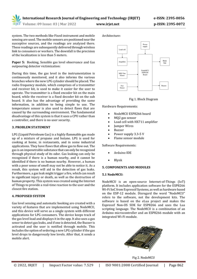 Gas Level Detection and Automatic Booking Using IoT | PDF | Indoor ...