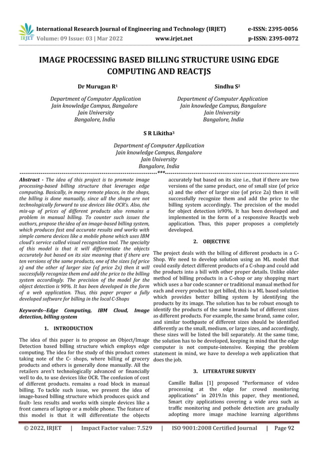 MAGE PROCESSING BASED BILLING STRUCTURE USING EDGE COMPUTING AND ...