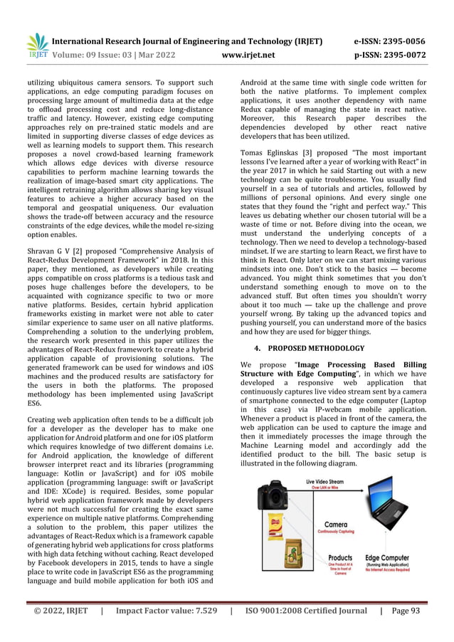 Mage Processing Based Billing Structure Using Edge Computing And Reactjs Pdf