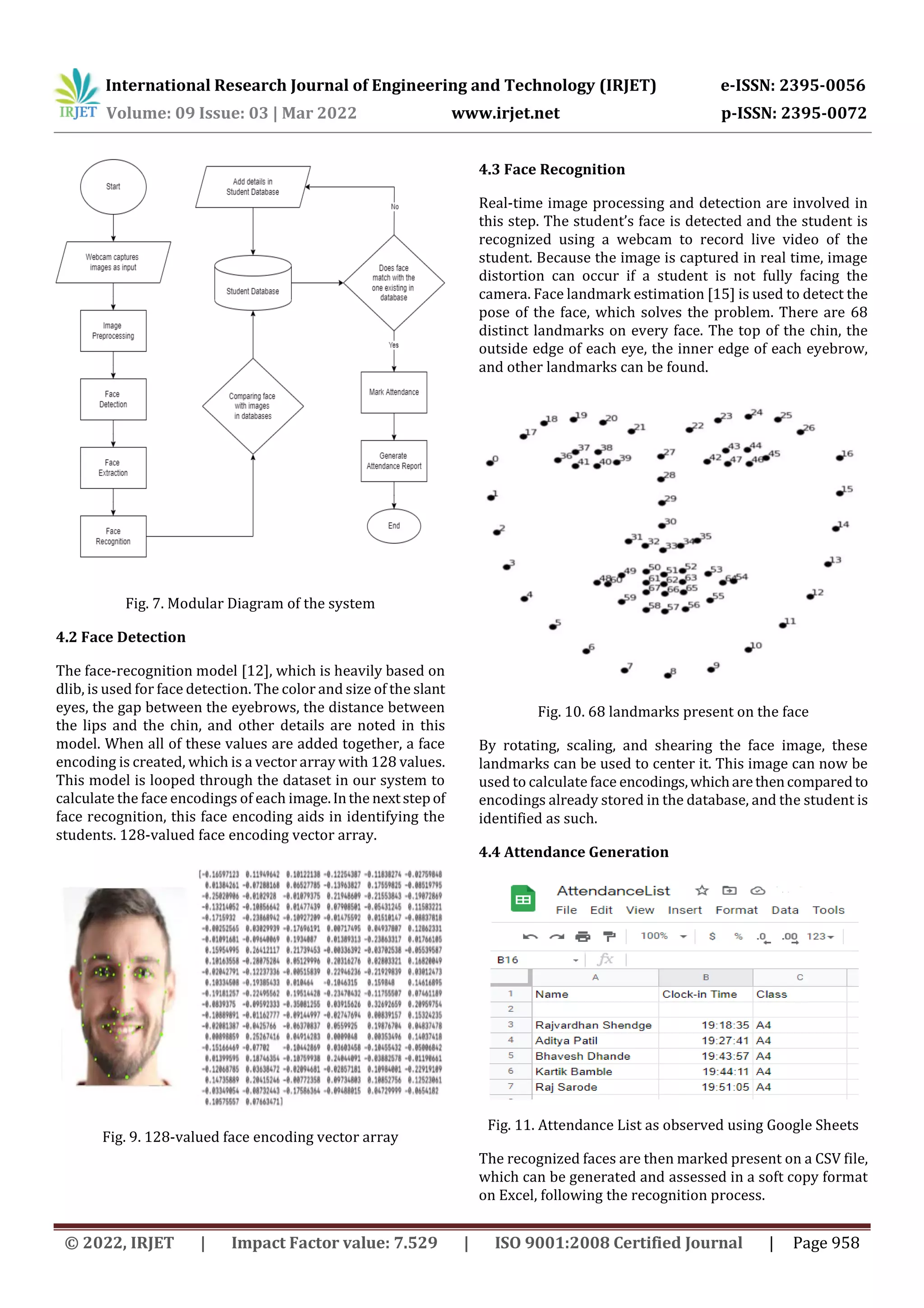Smart Attendance System using Face-Recognition | PDF