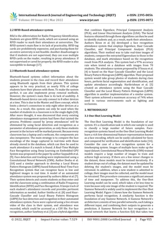 Smart Attendance System using Face-Recognition | PDF