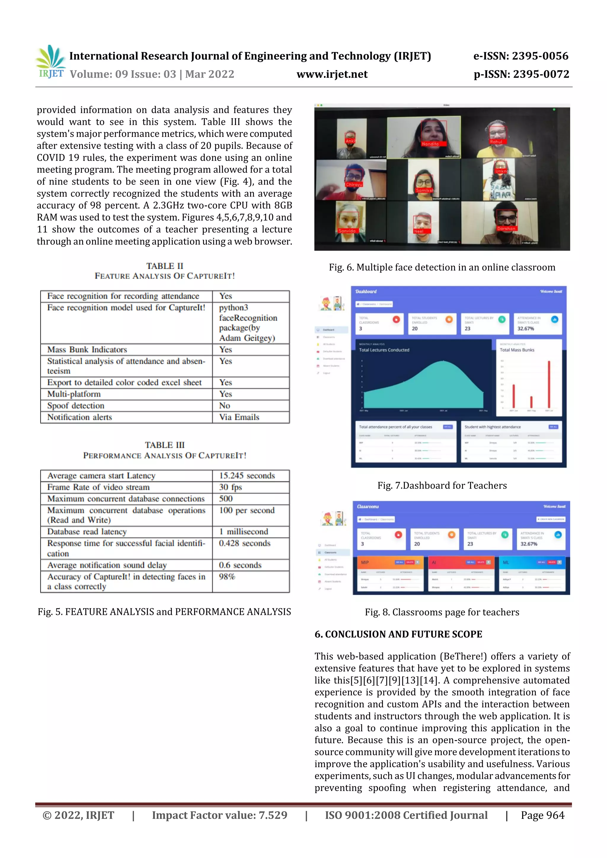 A Web-based Attendance System Using Face Recognition | PDF