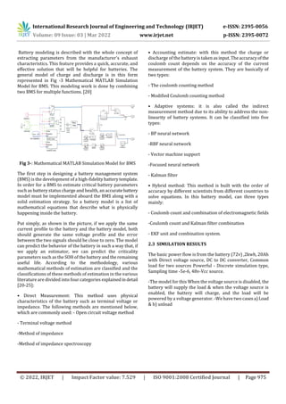 Design & Simulation of Battery management system in Electrical Vehicles ...