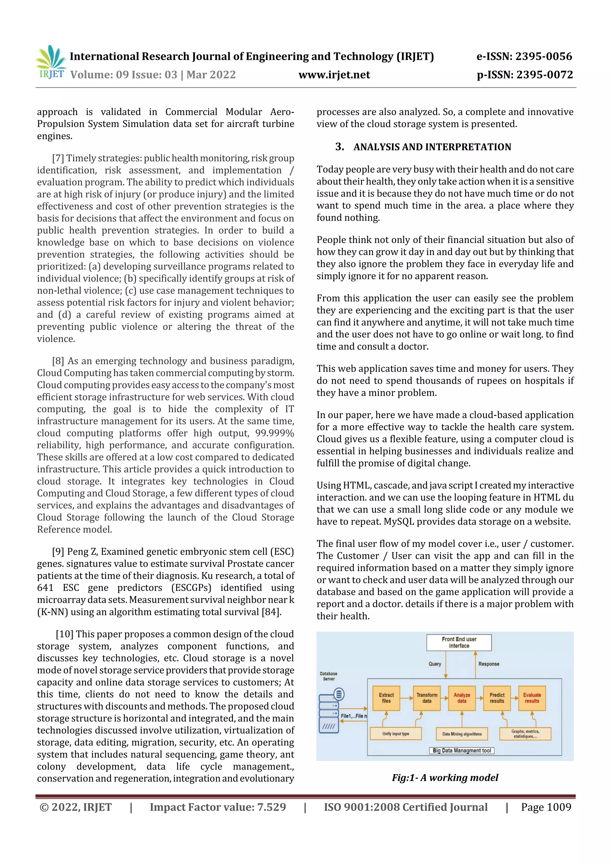 Smart Health Prediction System | PDF | Cloud Computing | Internet