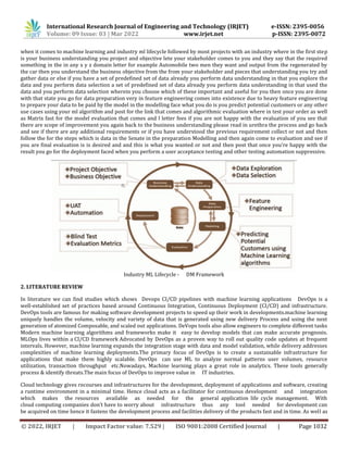 MACHINE LEARNING AUTOMATIONS PIPELINE WITH CI/CD | PDF