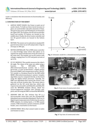 Design and Implementation of a Self-Balancing Two-Wheeled Robot Driven by a Feed-Forward ...