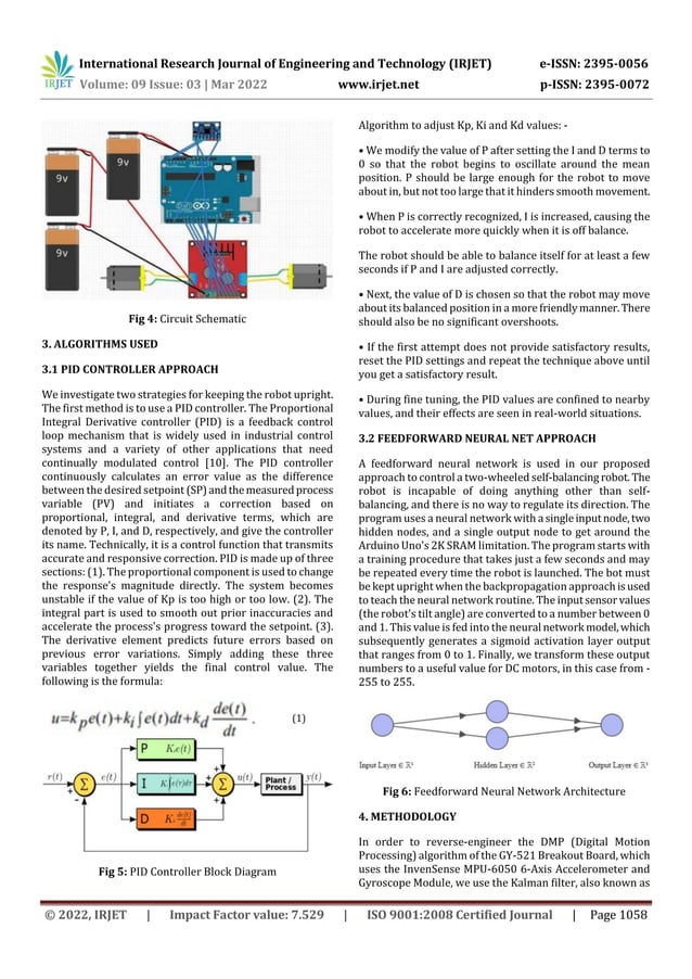 Design and Implementation of a Self-Balancing Two-Wheeled Robot Driven by a Feed-Forward ...
