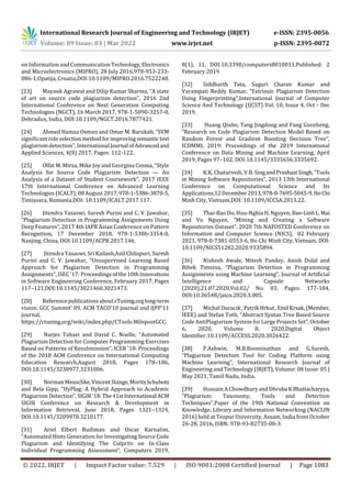 A Literature Review on Plagiarism Detection in Computer Programming Assignments | PDF