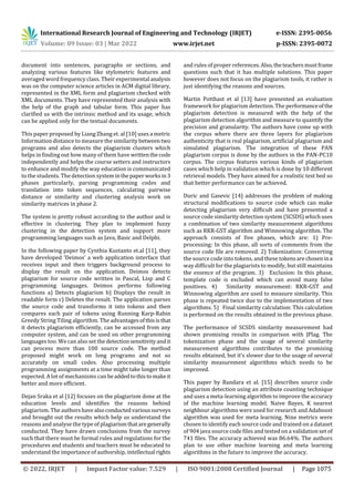 A Literature Review on Plagiarism Detection in Computer Programming Assignments | PDF